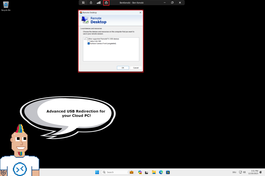 Windows 365 Custom USB and device redirection – Welcome to AVDPunks